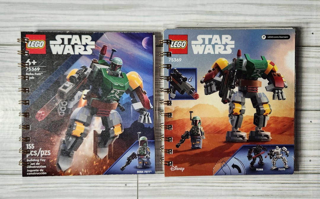 Lego Star Wars Boba Fett Mech Mini Sketchbook Doodle Pad - Etsy