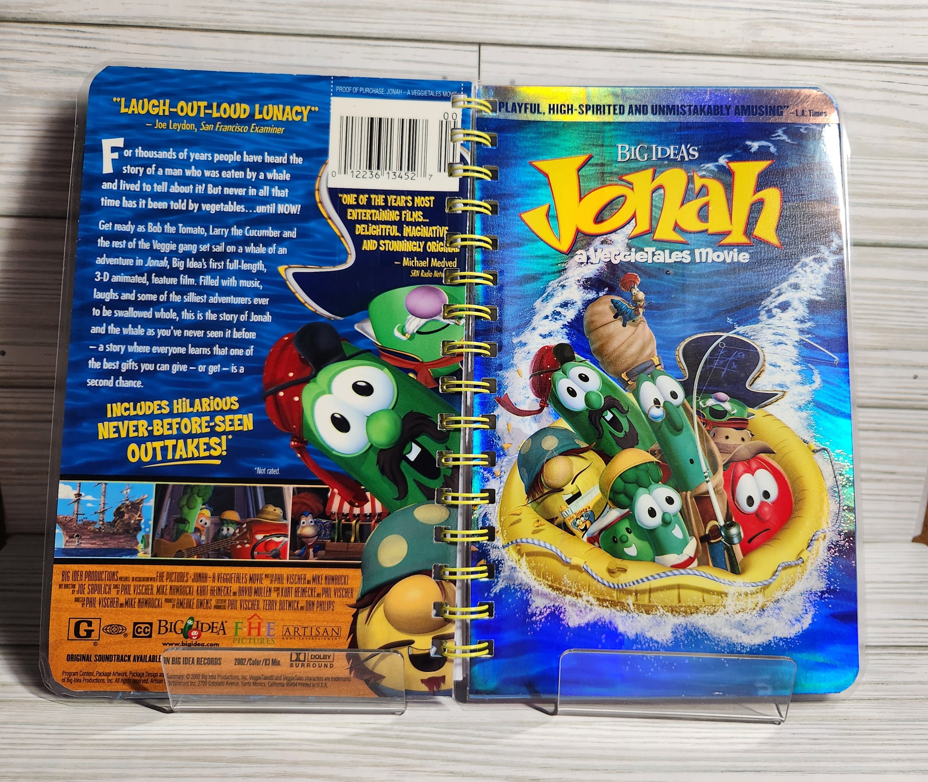 Veggie Tales Notebook Journal Jonah a Veggie Tales Movie - Etsy