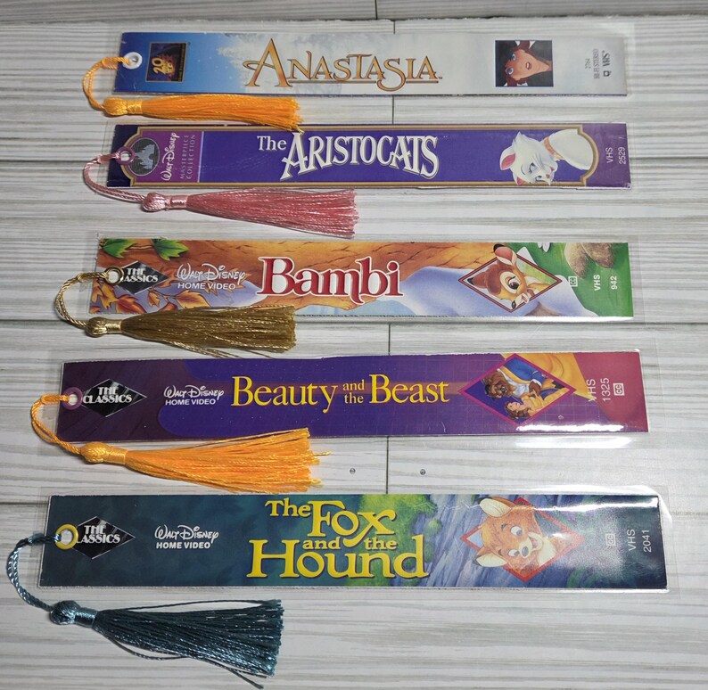 Deluxe VHS Bookmarks Vintage Nostalgic Fun! Disney, Titanic, Romance ...