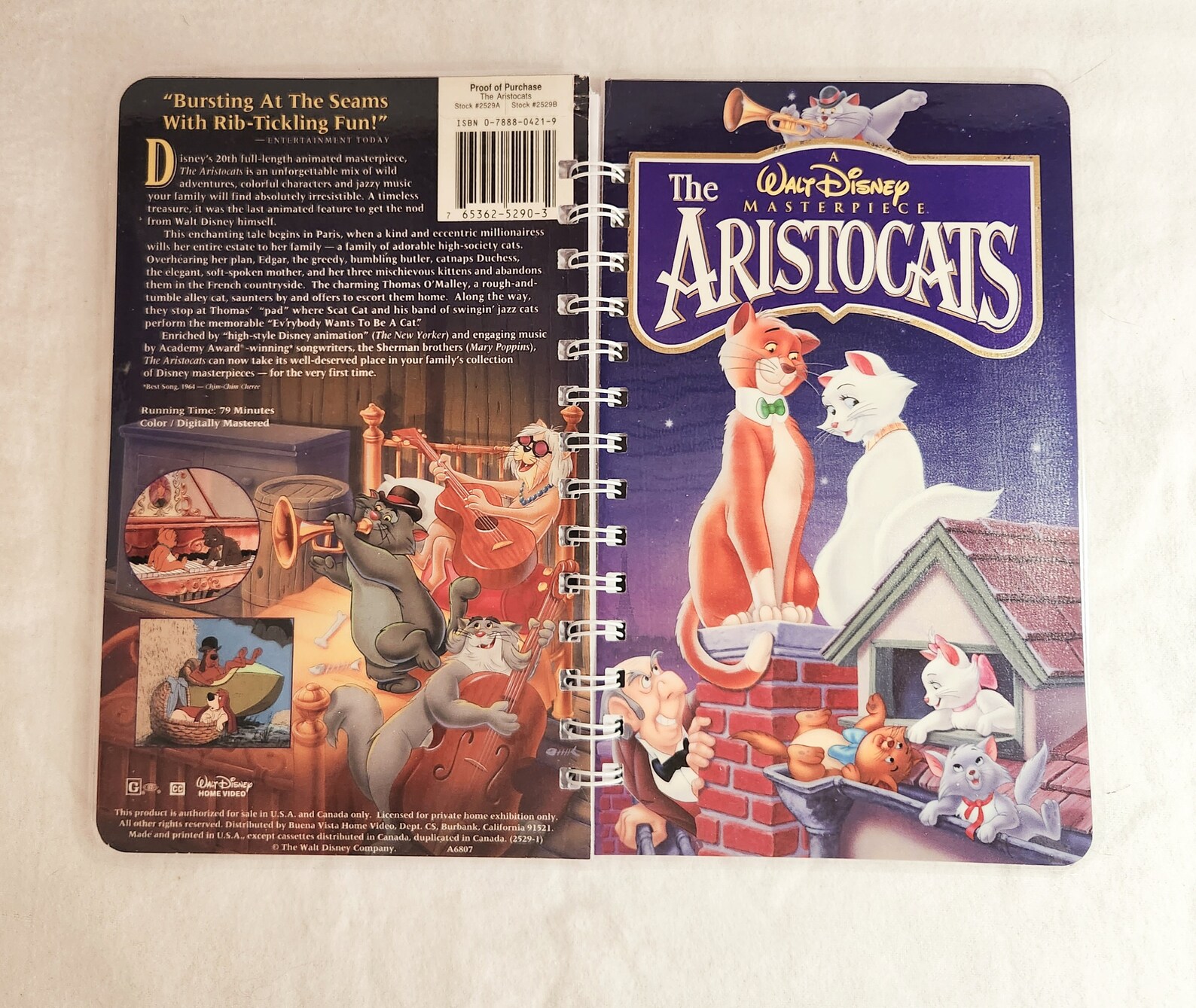 Disney's the Aristocats VHS Notebook Journal - Etsy