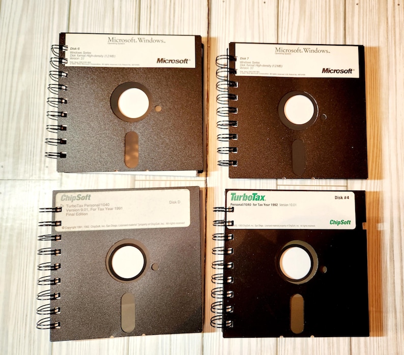 5.25" Floppy Disk Notebook Memo Pad - Office and Tax Programs - Etsy