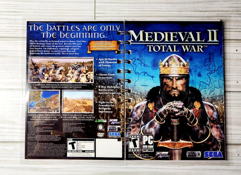 Medieval II Total War Vintage PC Game Box Journal - Etsy