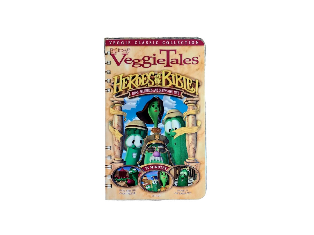 Veggie Tales Notebook Journal Heroes of the Bible Lions, Shepherds and ...