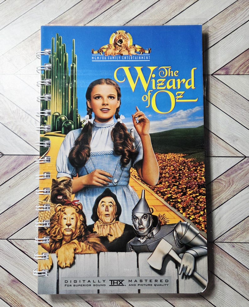 The Wizard of Oz VHS Notebook Journal - Etsy