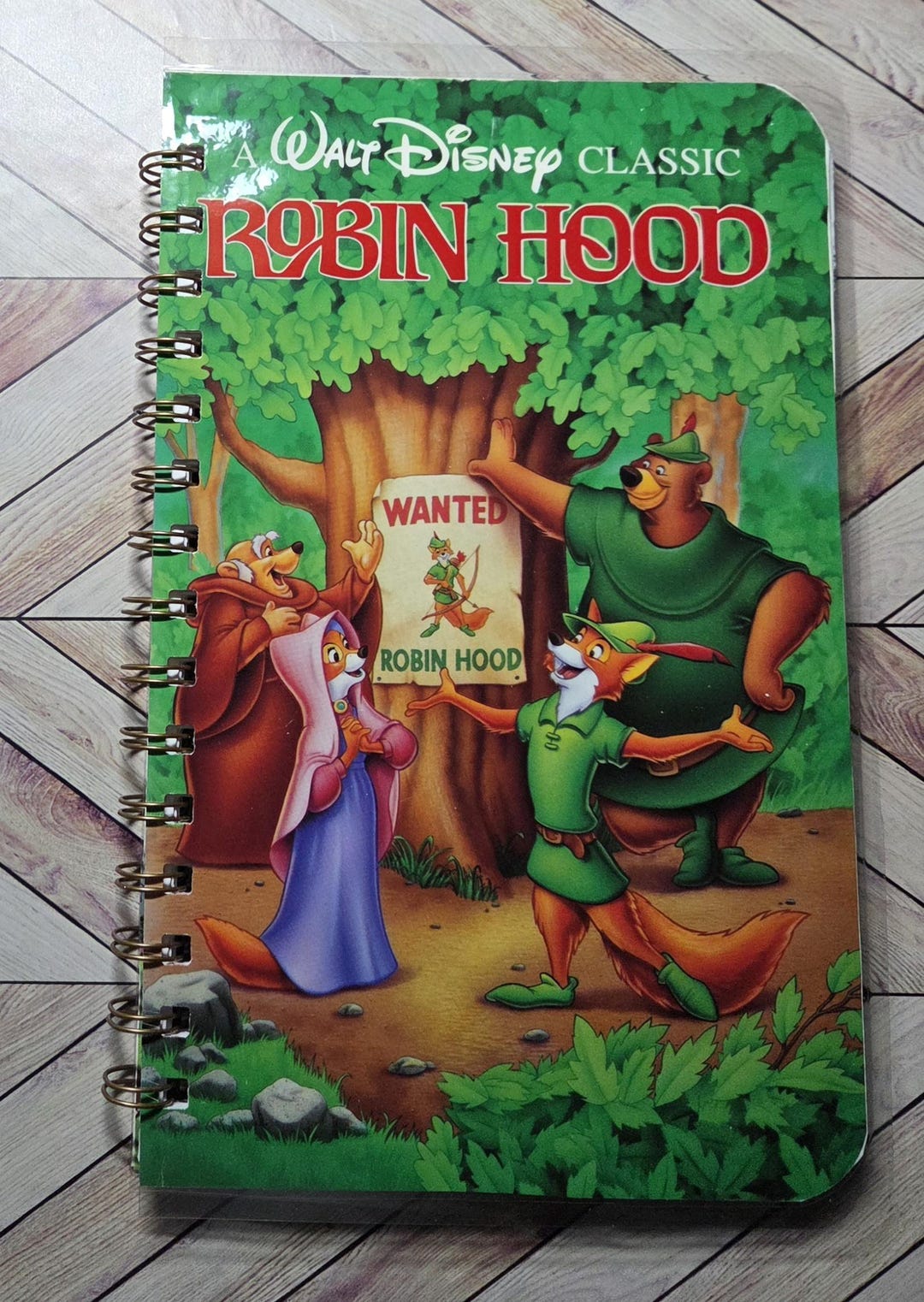 Disney's Robin Hood VHS Notebook Journal With Themed Liner Paper - Etsy