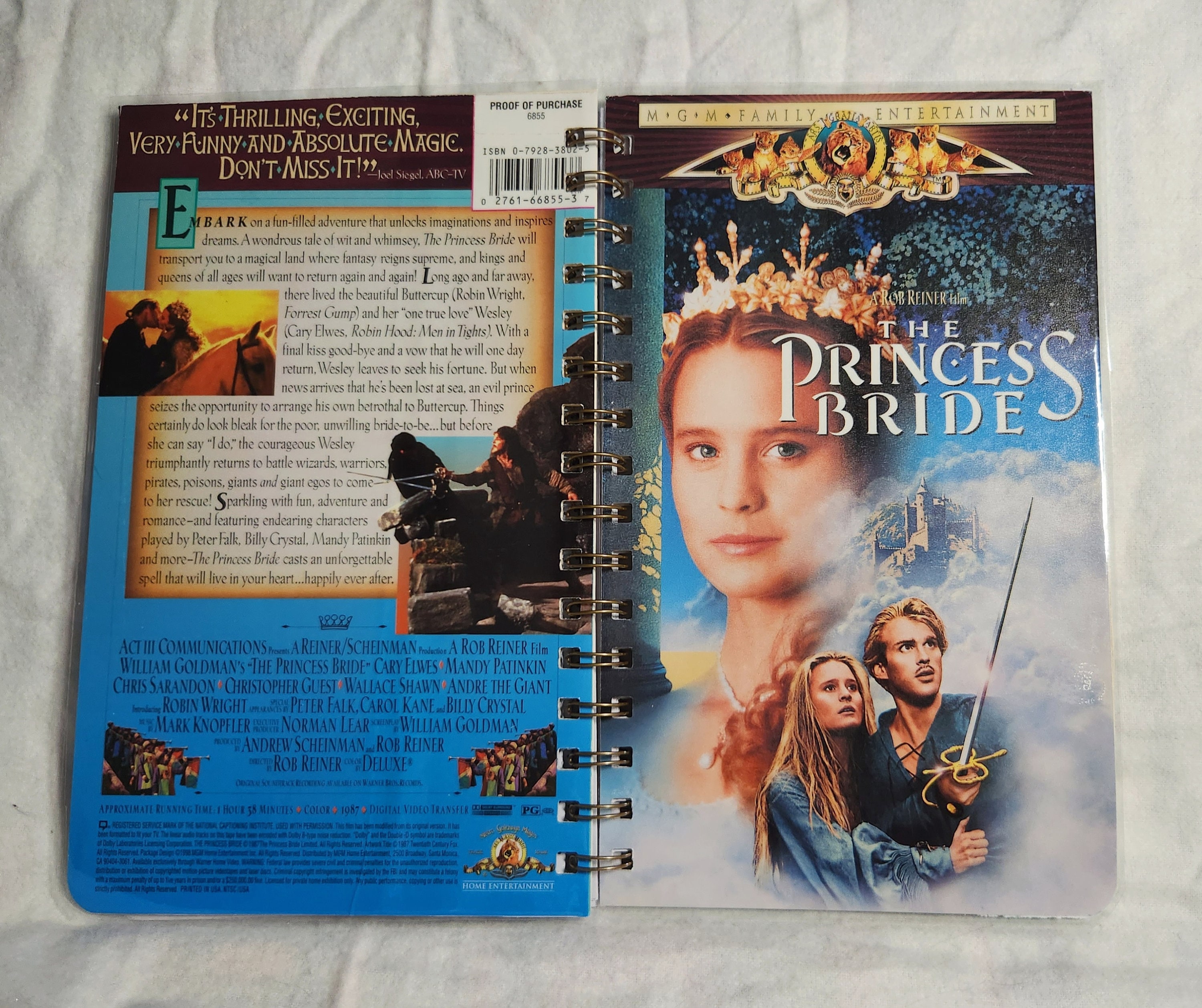 The Princess Bride VHS Notebook Journal Memo Bullet Journal - Etsy