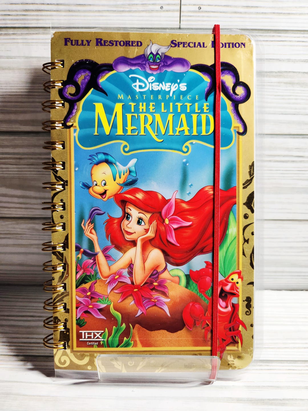 Disney's the Little Mermaid VHS Notebook Journal With Elastic Closure ...