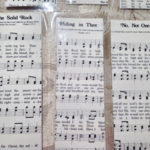 Vintage Hymnals Bookmarks - Double Sided, Sturdy, Laminated - Etsy