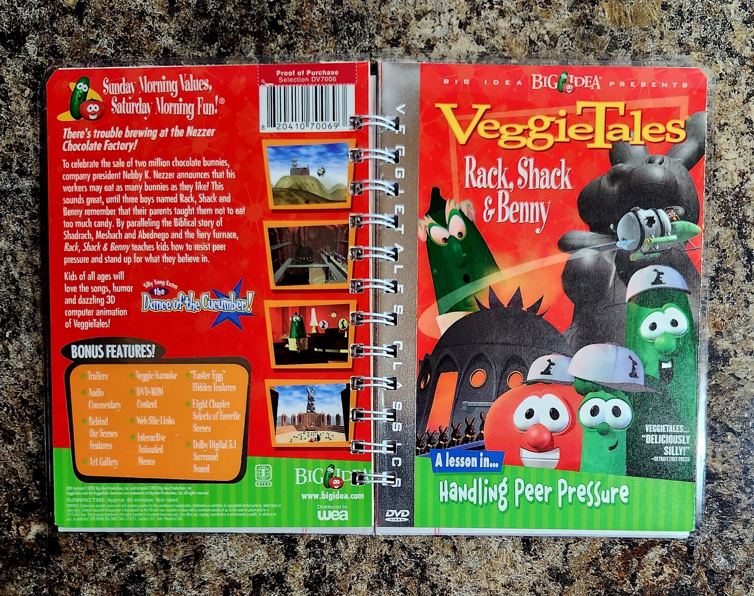Veggietales Rack Shack And Benny Dvd