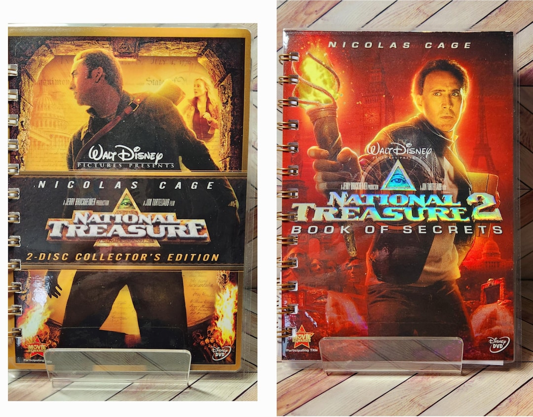 National Treasure 1 & 2 - Book of Secrets DVD Journals - Etsy