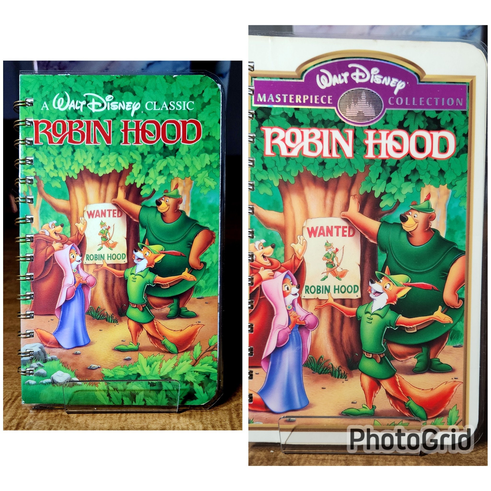 Disney's Robin Hood VHS Notebook Journal With Themed Liner Paper ...