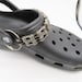 Punk Your Crocs With Biker Chain Double Band of Grey Bicycle Chain Boot ...