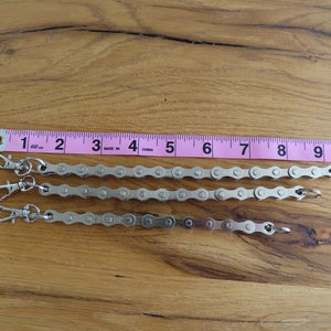 Silver Bike Chain Bracelet Handmade Stainless Steel Biker Motorcycle ...