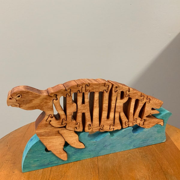 Turtle Puzzle - Etsy