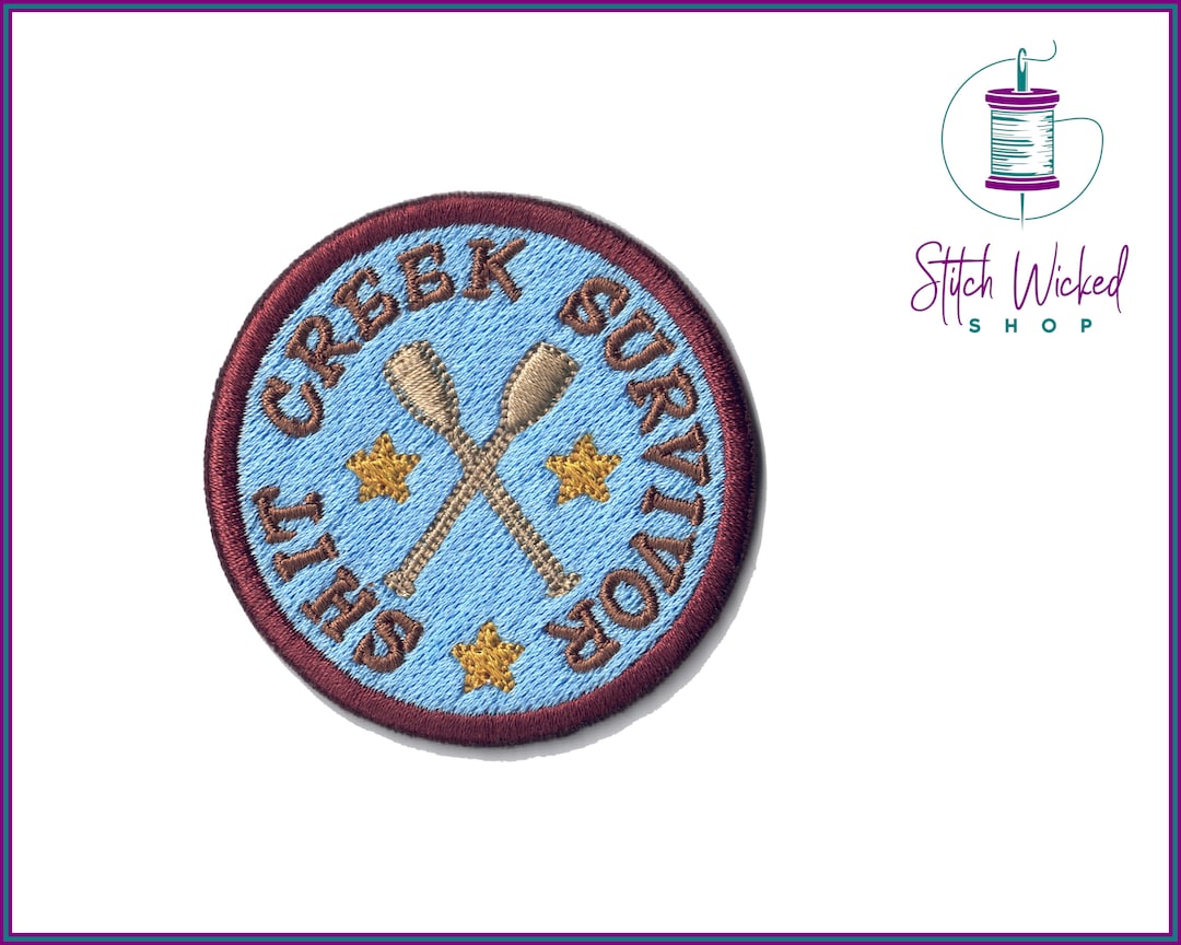 Shit Creek Survivor Merit Patch, Embroidered Merit Patch, Merit Badge ...