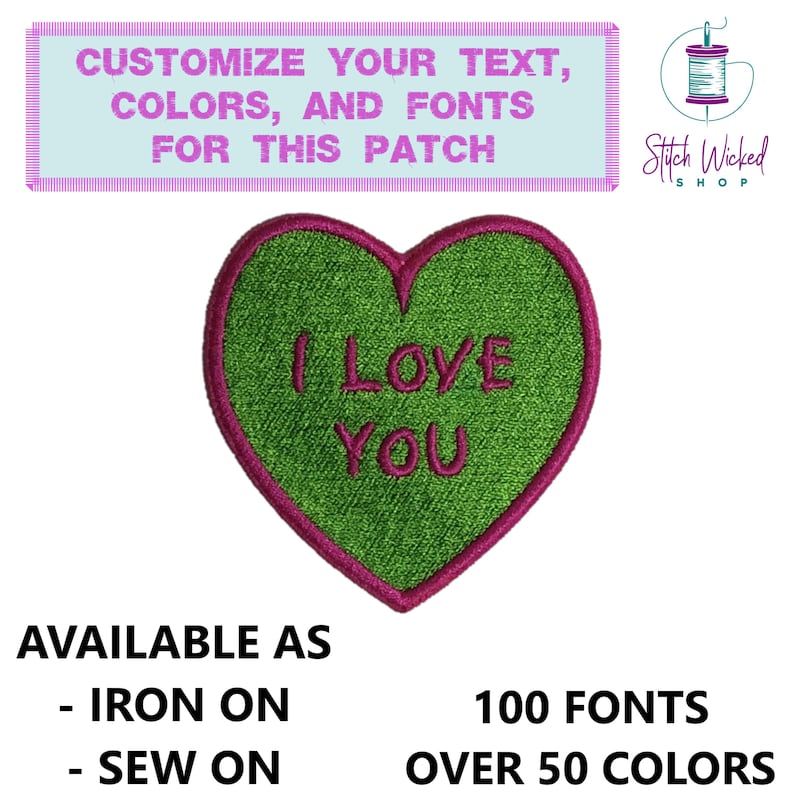You Text Custom Patch - Etsy