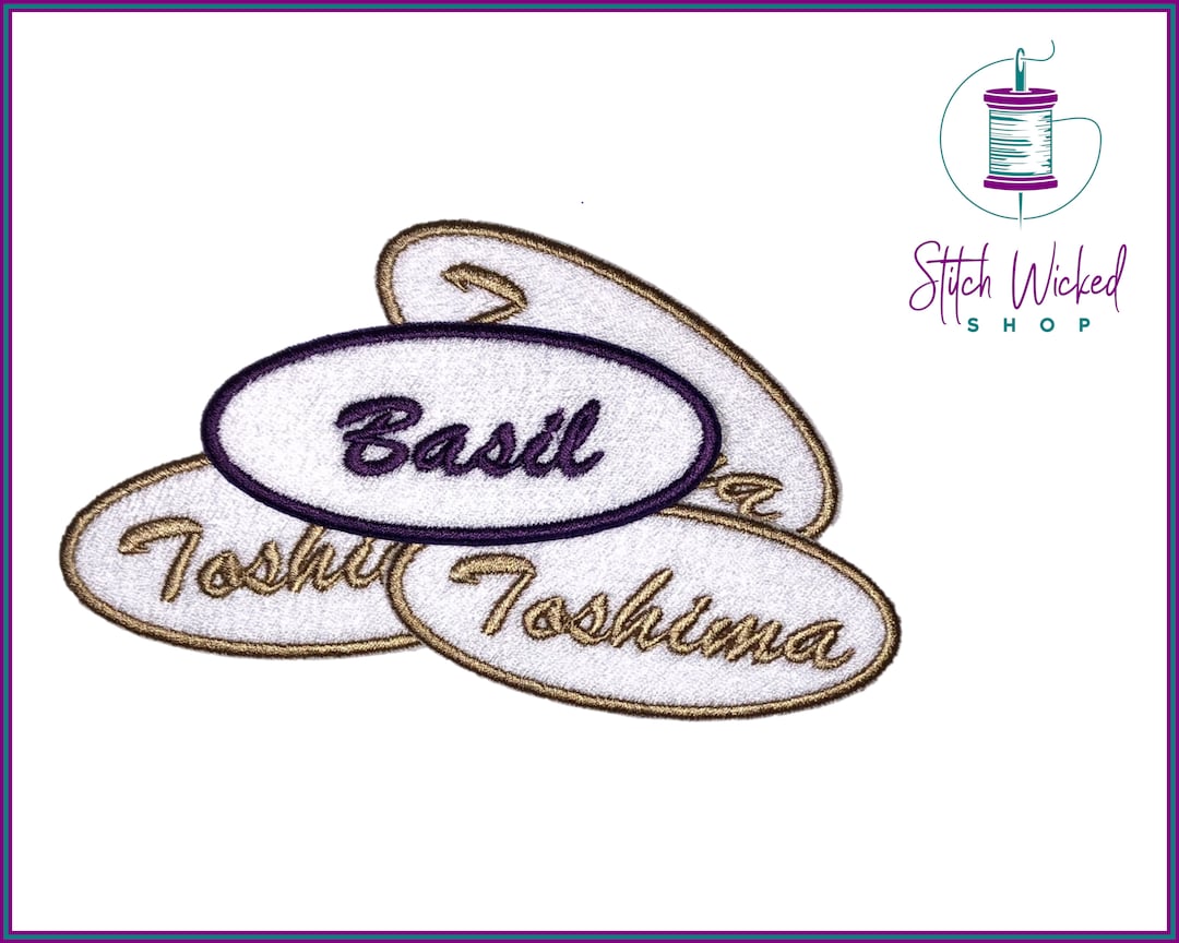 Oval Name Patches, Classic Mechanic Patches, Custom Embroidered Patches ...