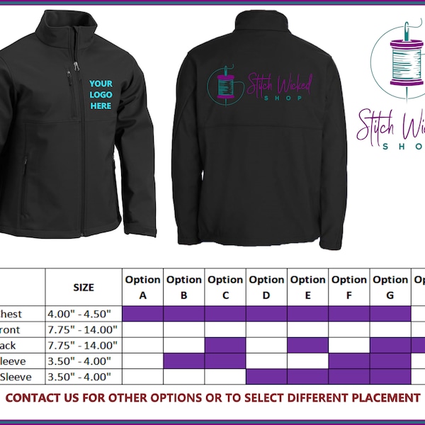 Embroidered Logo Jacket Softshell - Etsy