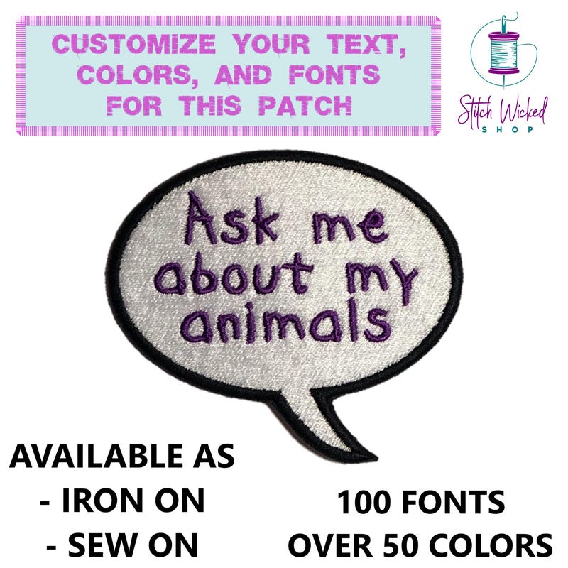 Speech Bubble Patch - Etsy