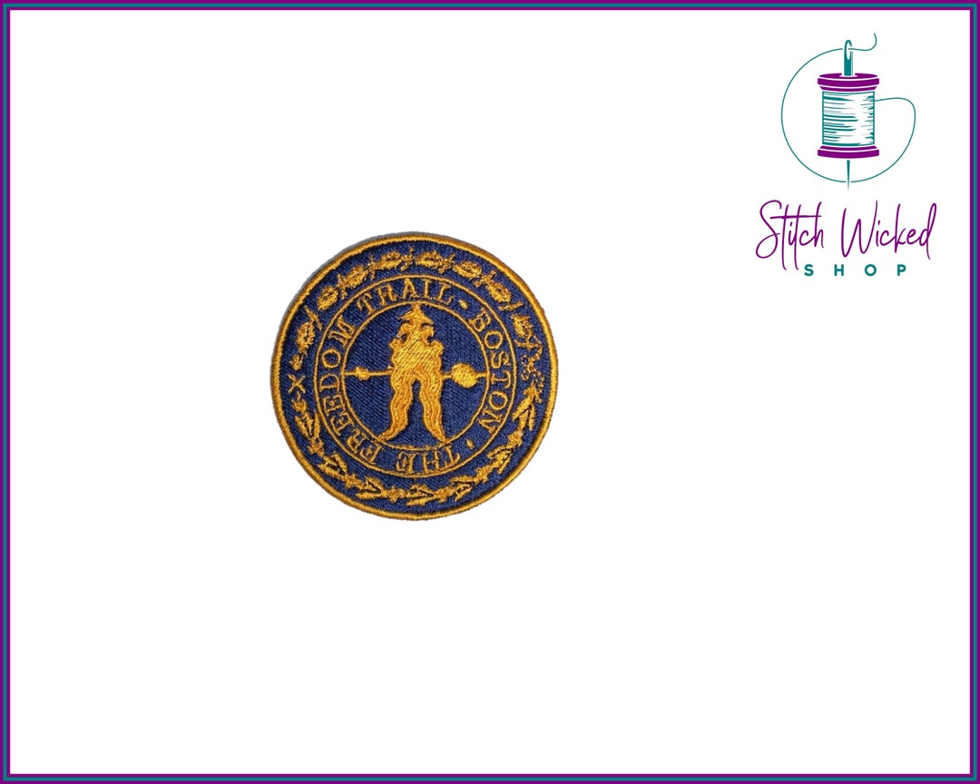 Freedom Trail Boston Embroidered Patch, Freedom Trail Patch, Boston ...