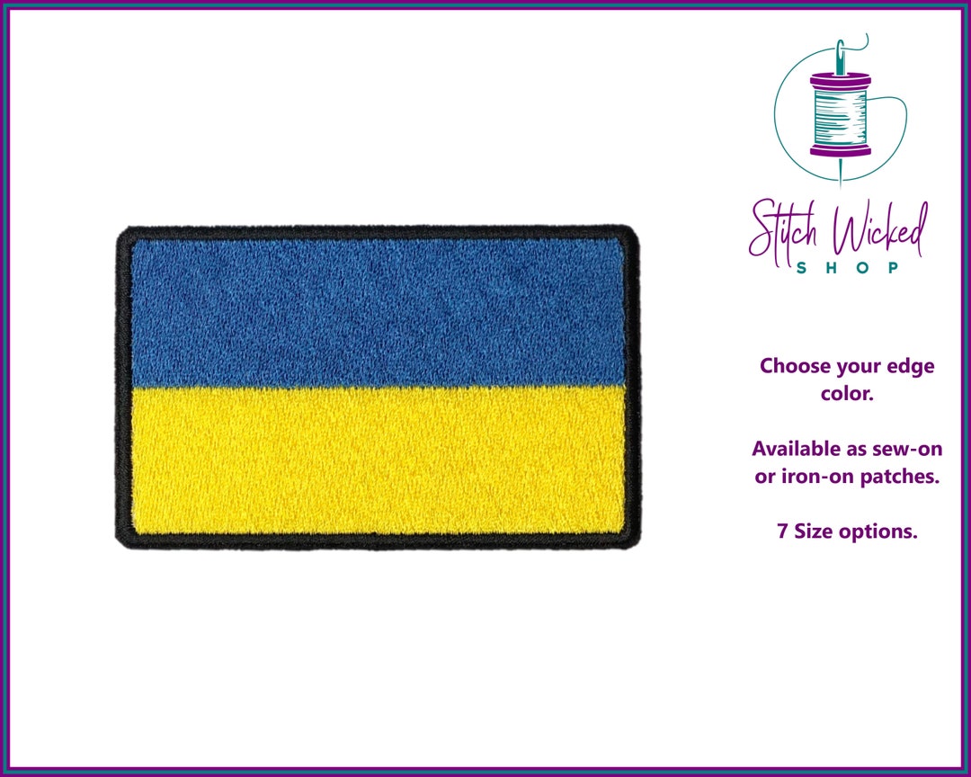 Ukraine Flag Embroidered Patch, Flag of Ukraine, Free Ukraine Patch ...