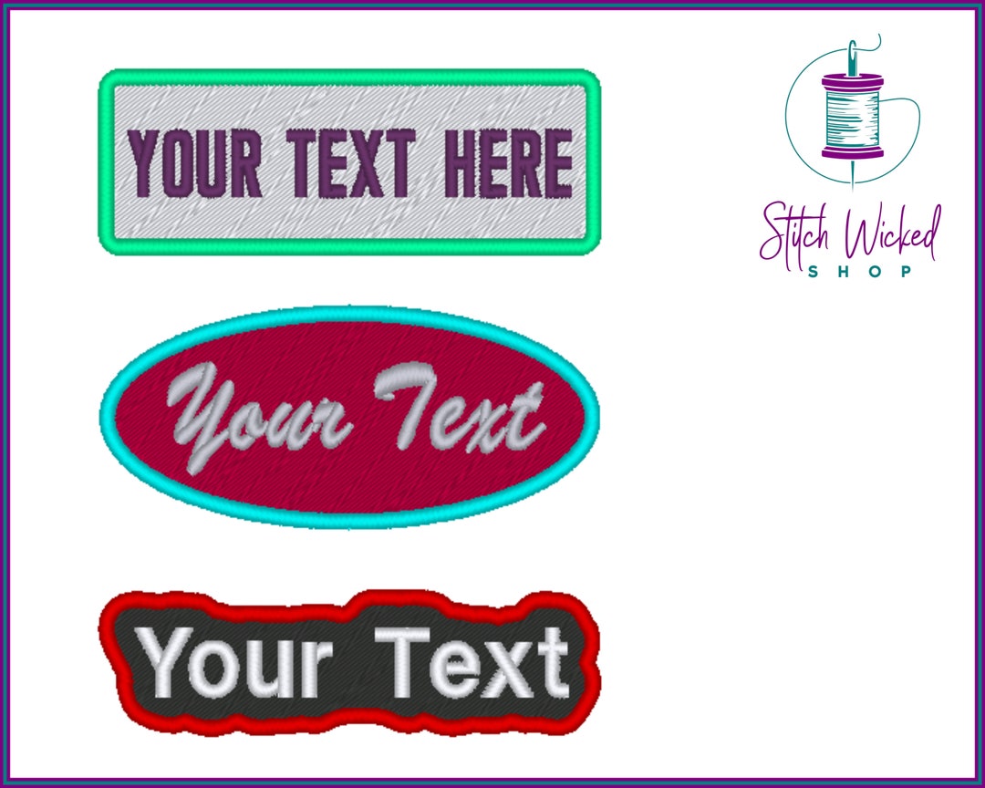Custom Name Patch, Custom Made Patches for Name Tags and Labels, Choose ...