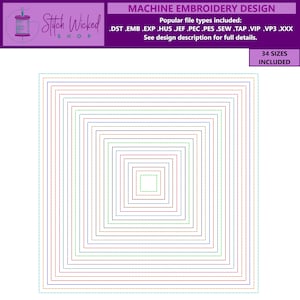 Basting Stitch Box Machine Embroidery Designs, Basting Stitch ...