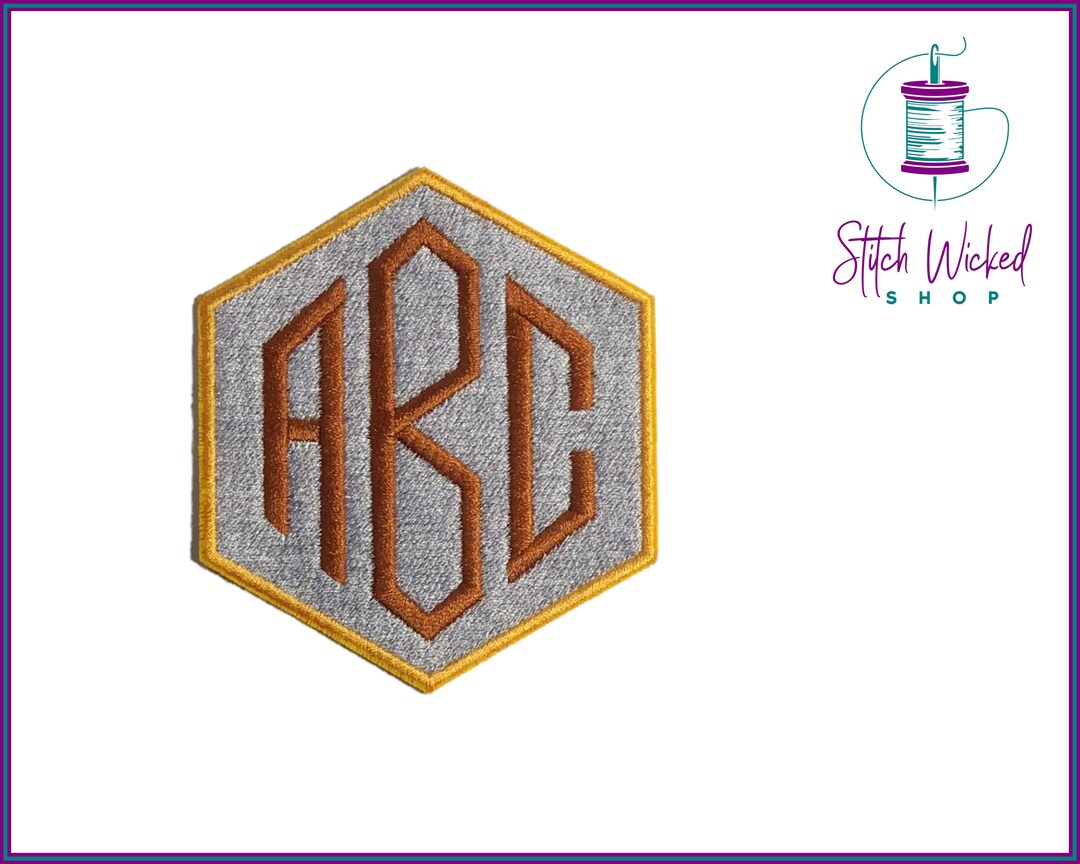 Custom Monogram Patches, Embroidered Monogram Patches, Monogram Patches ...