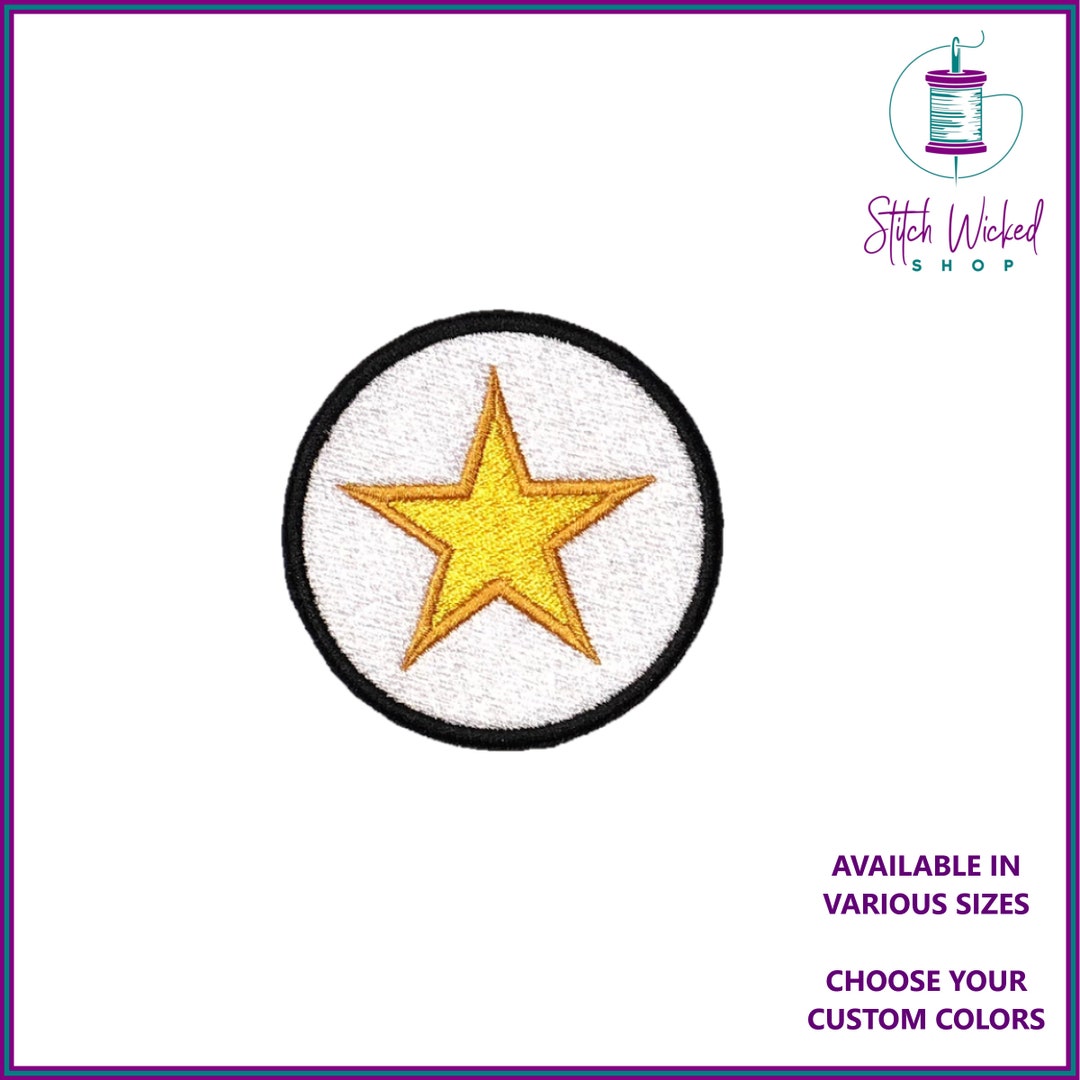 Star Embroidered Merit Patch, Custom Merit Patch, Choose Your Custom ...