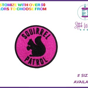 Squirrel Patrol Patch, Squirrel Patrol Dog Tag, Dog Bandana Patches ...
