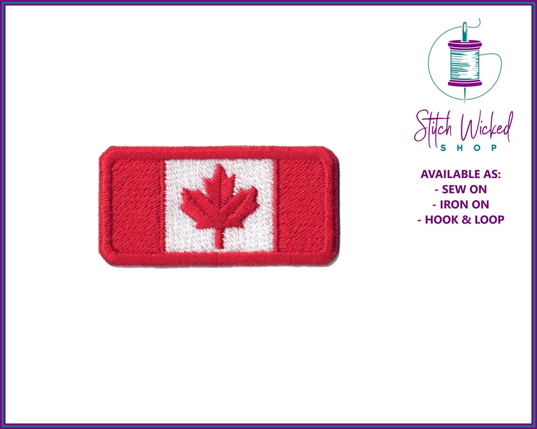 Canada Flag Tactical Patch, Embroidered Flag Patch, Tactical Patches, Custom Embroidered Patch ...