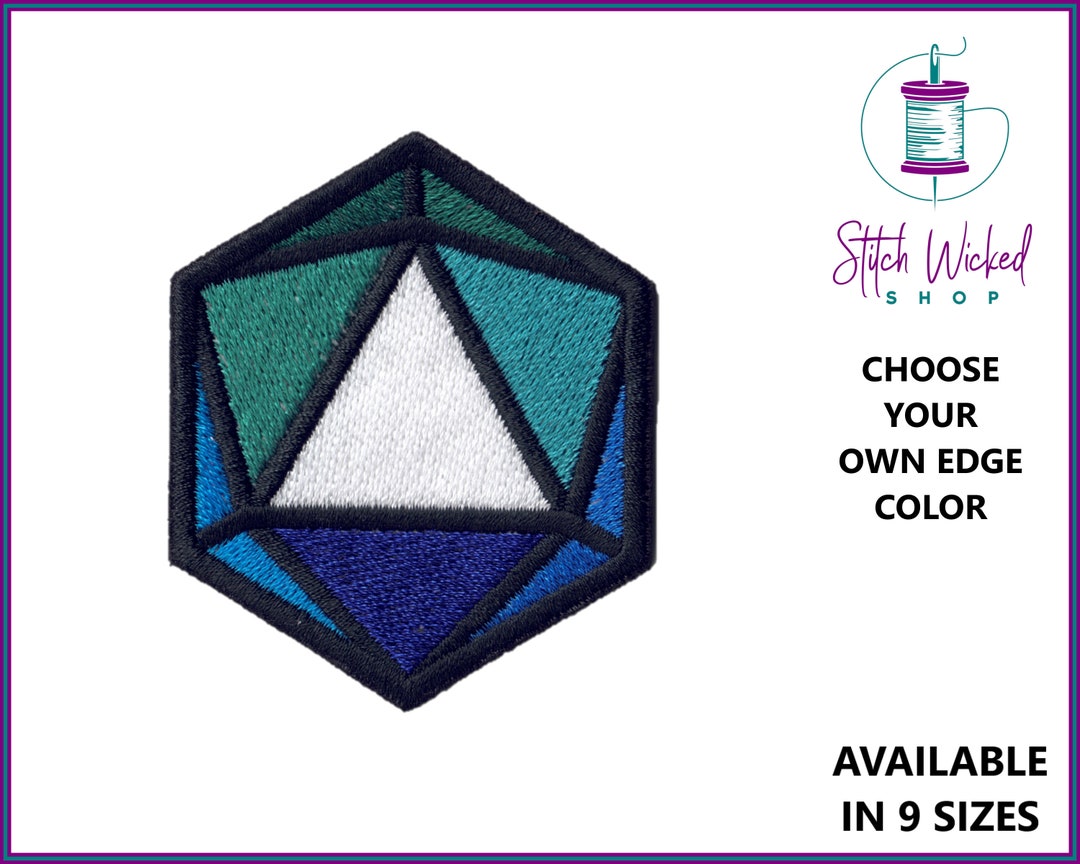 Pride D20 Iron on Patches, Gay Mens Pride Flag Embroidered Patch, 9 ...
