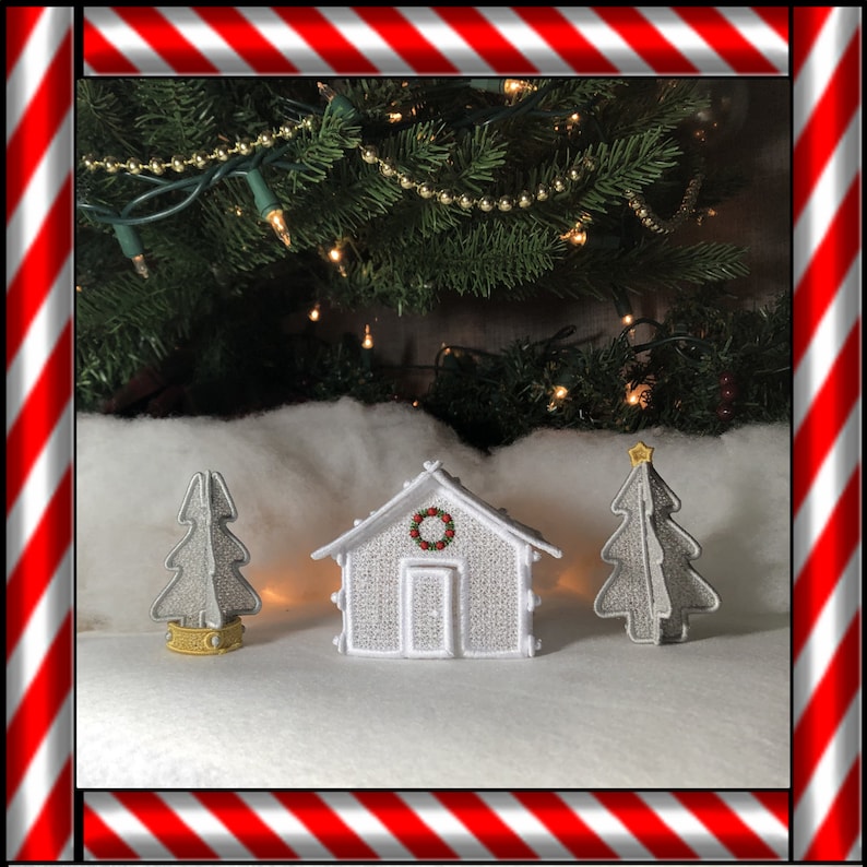 Free Standing Lace Winter Village House Machine Embroidery Designs ...