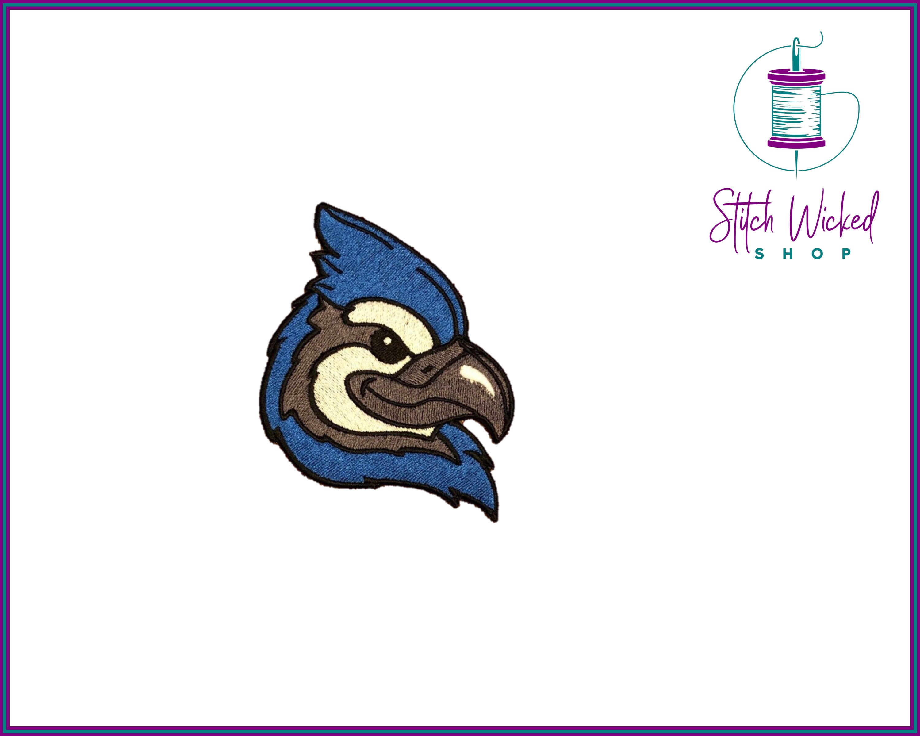 Blue Jay Patch, Blue Bird Patch, Embroidered Patch, Bird Embroidery ...