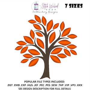 Elegant Tree Machine Embroidery Design Bundle, Wide Tree Embroidery ...