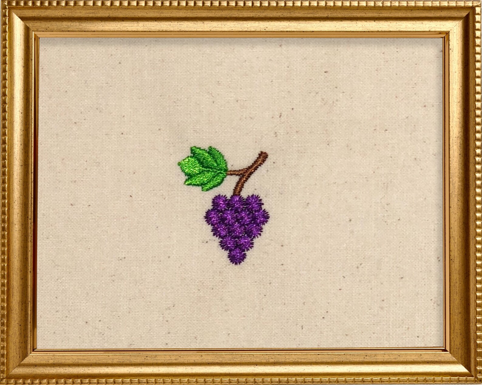 Grape Vine Mini Embroidery Machine Design File, Mini Grape Embroidery ...