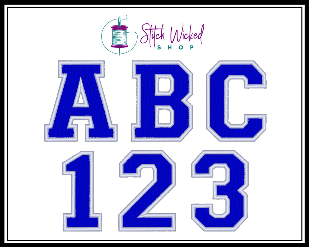 Varsity Letter Patch, Varsity Letters Embroidery, Varsity Jacket ...