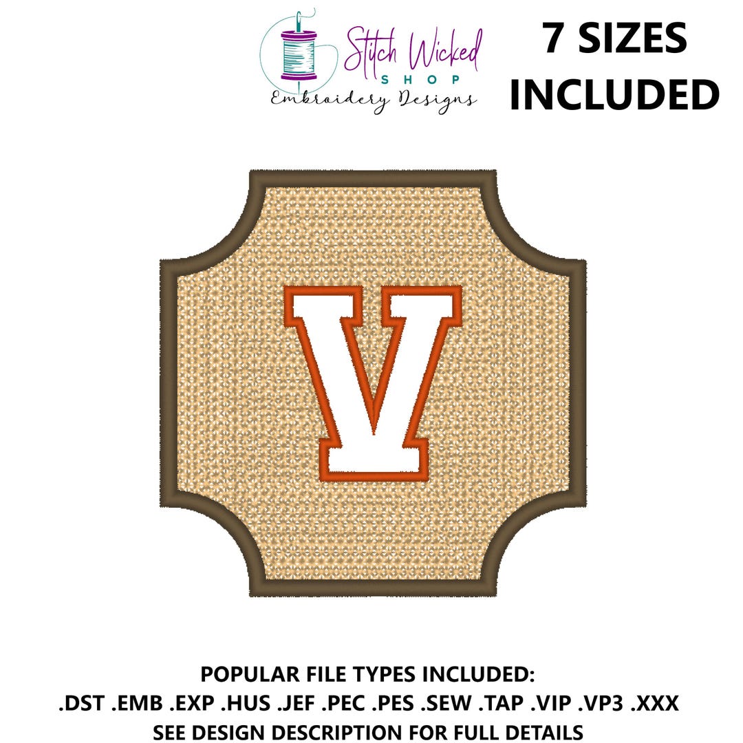 Embossed Monogram Embroidery Design, Towel Monogram Machine Embroidery ...