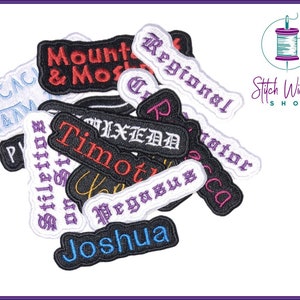 Custom Embroidered Name Patch - Etsy