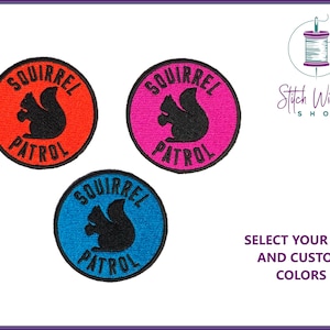 Squirrel Patrol Patch, Squirrel Patrol Dog Tag, Dog Bandana Patches ...