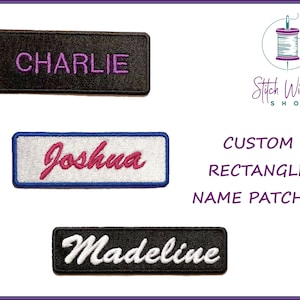 Custom Embroidered Name Patches, Custom Embroidery, Iron on Patch ...