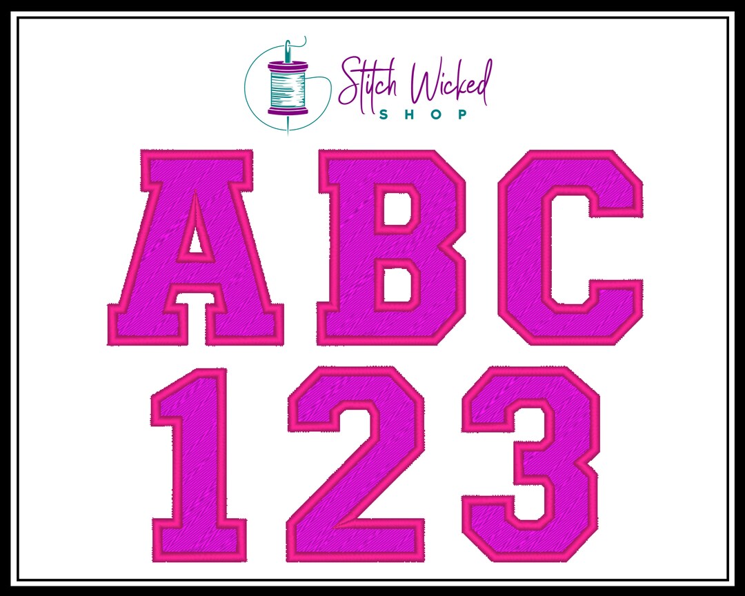 Custom Varsity Letters Embroidery, Varsity Number Patch, Custom Iron on ...