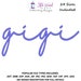 Gigi Embroidery Design, Gigi Script Embroidery File, Gigi Sweatshirt ...