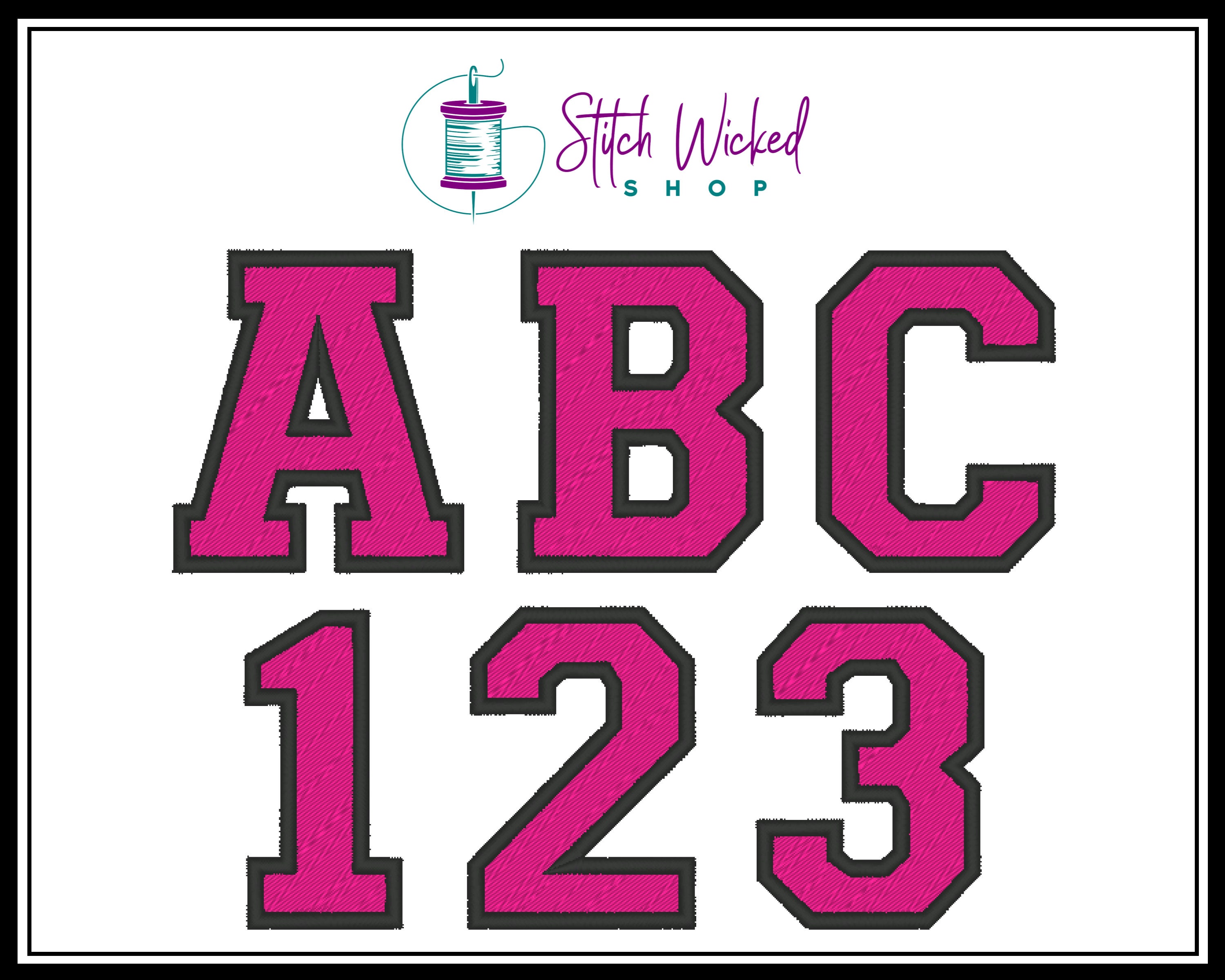 Varsity Letter Patch Varsity Number Patch Custom Embroidered | Etsy