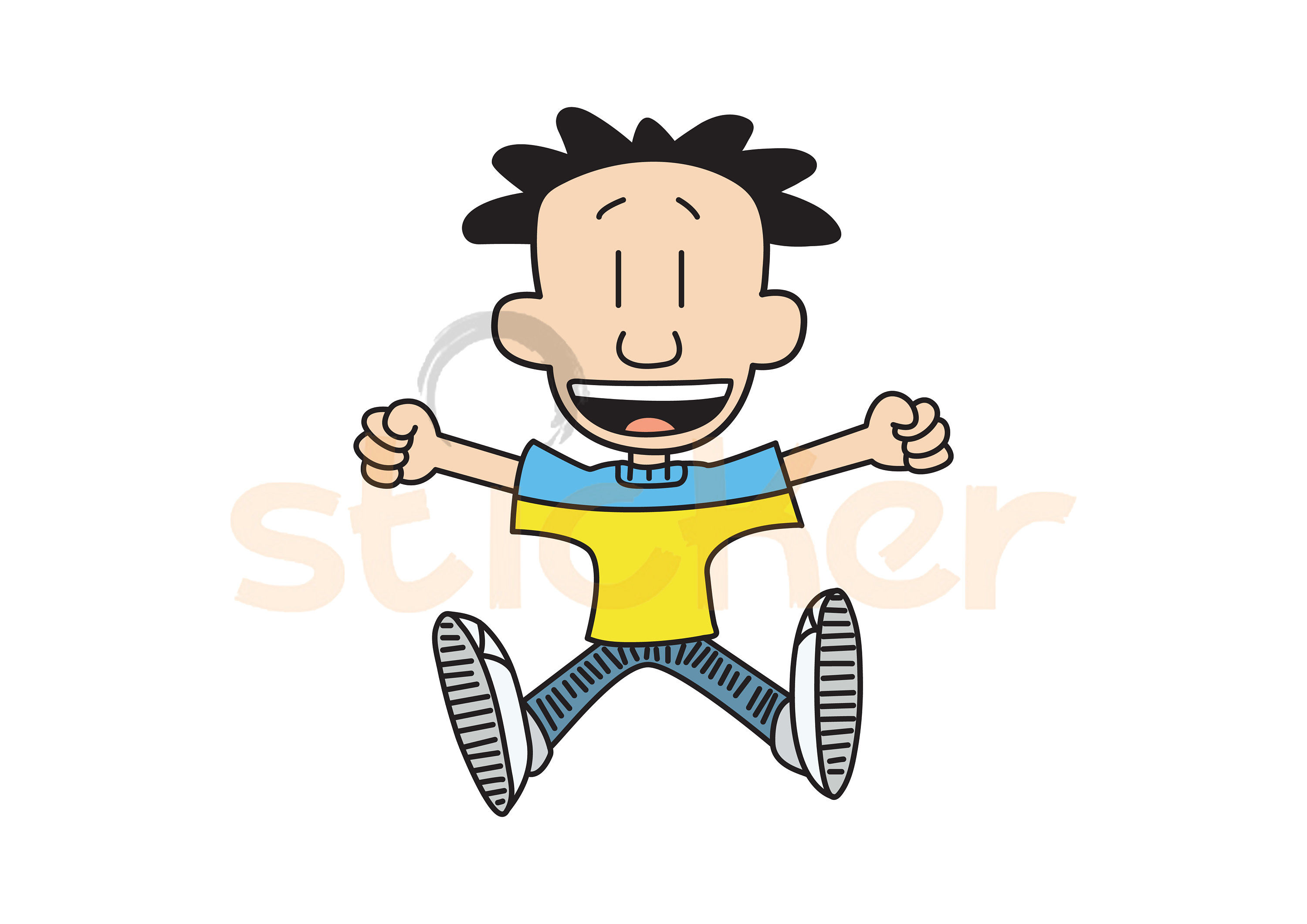 Big Nate Illustration Digital Print INSTANT DOWNLOAD PNG | Etsy
