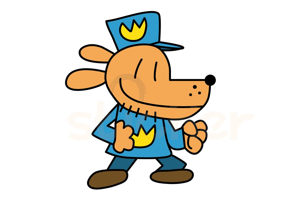 Dog Man Illustration Digital Print INSTANT DOWNLOAD PNG | Etsy