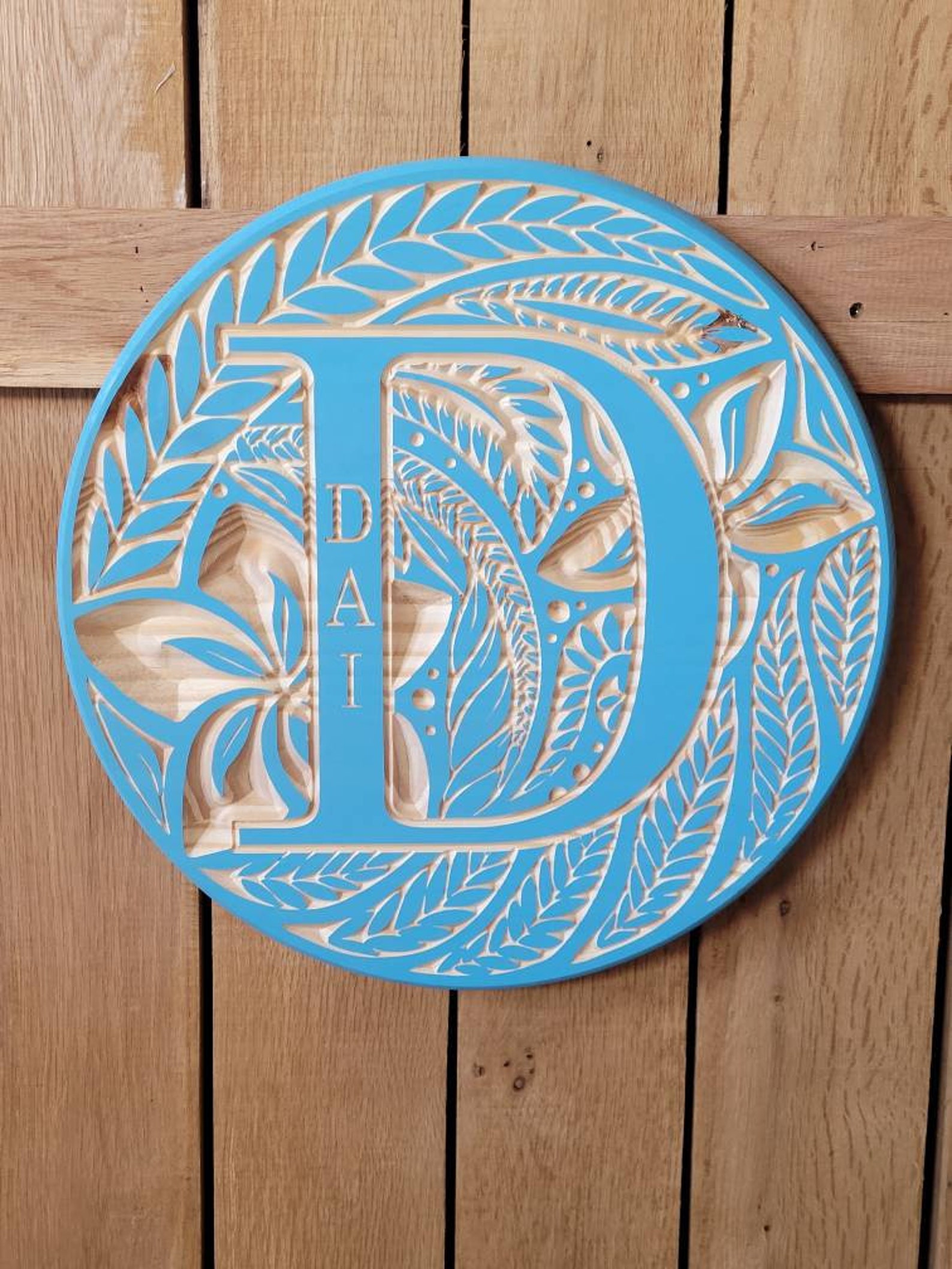Wood Monogram Sign - Etsy