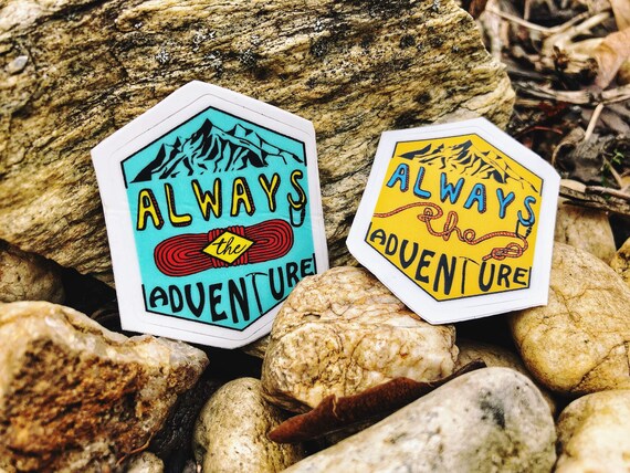 Rock Climbing Sticker always the Adventure | Etsy