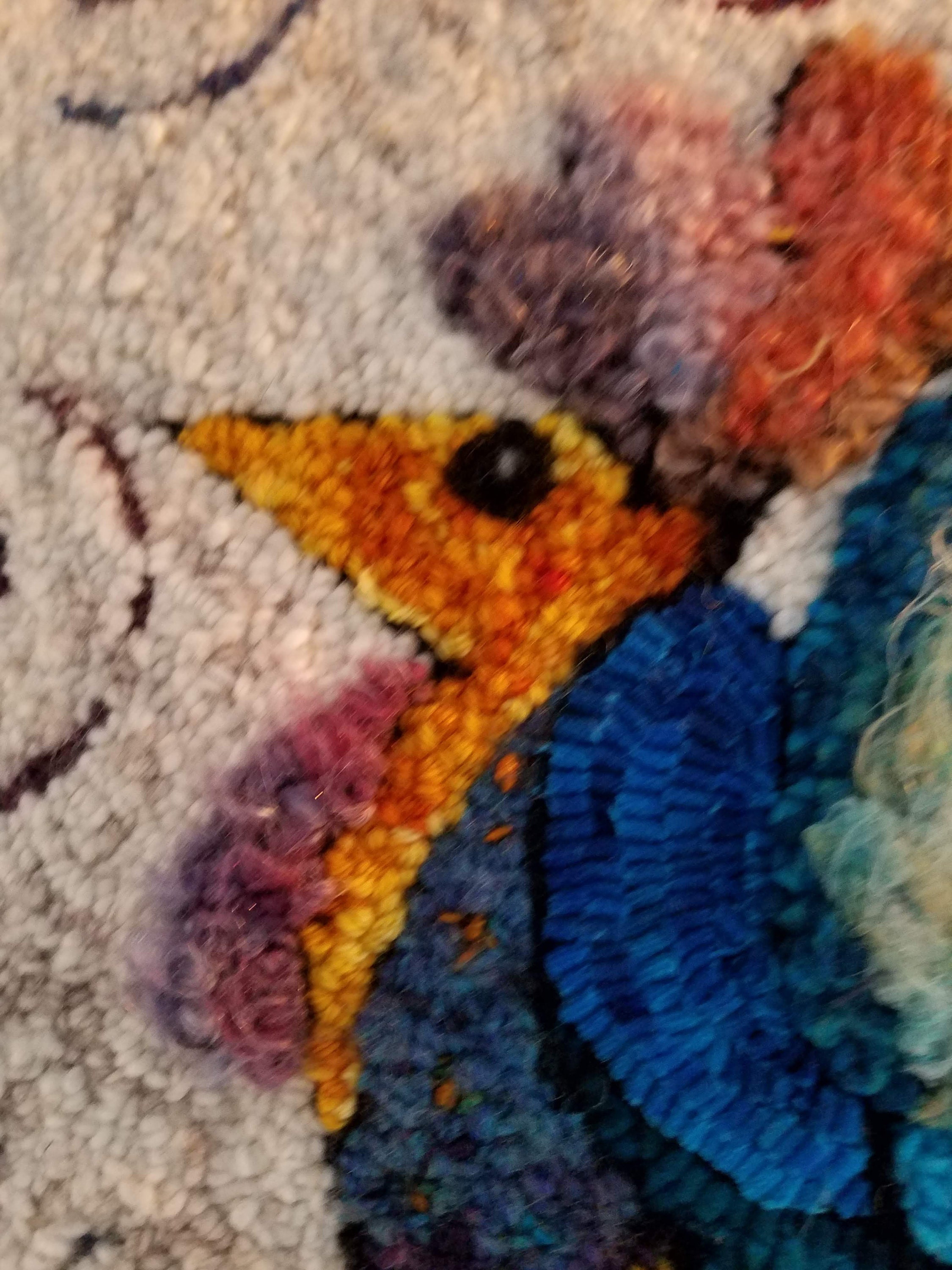 Funky Chicken Rug Hooking PATTERN on Rug Warp / Linen / Burlap / Paper ...