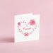 Cariad - Welsh Language Greeting Card, Valentines Day, Dydd Santes ...